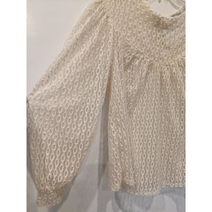 Zara | Tops | Zara Embroidered Tulle Top | Poshmark